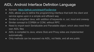 Binder: Android IPC | PPTX