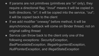 Binder: Android IPC | PPTX