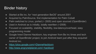Binder: Android IPC | PPTX