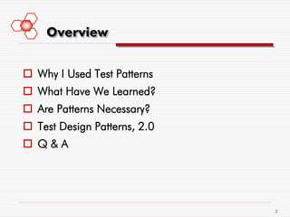 Software Test Patterns: Successes and Challenges | PDF
