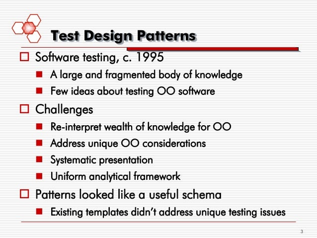 Software Test Patterns: Successes and Challenges
