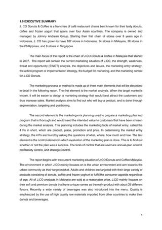 J.CO Donut & Coffee Marketing ( Principles of Marketing ) | PDF