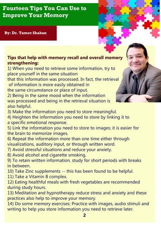 14 Tips you can use to improve your memory | PDF