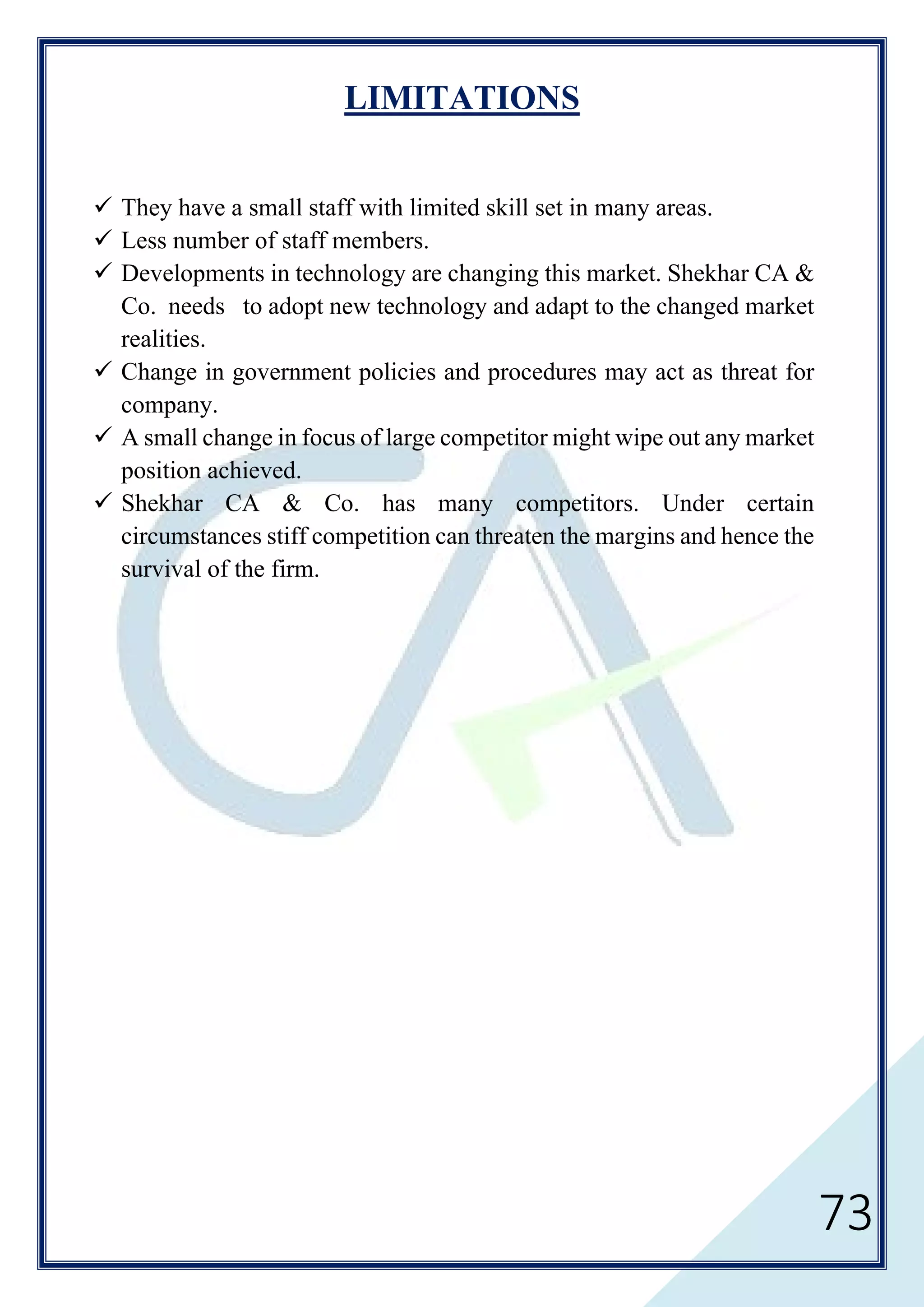 Summer Internship Report (Shekhar Chandra) (CA) | PDF