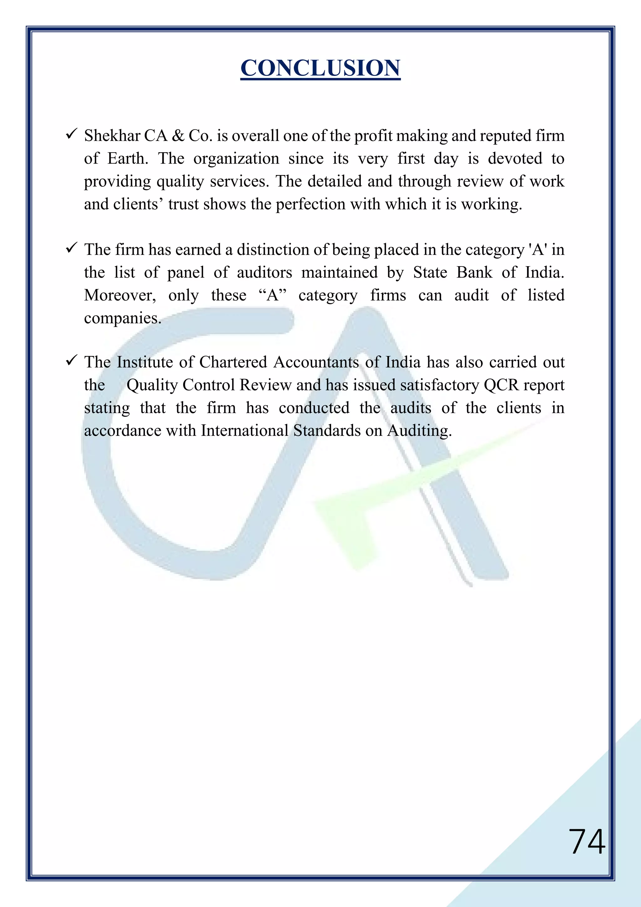 Summer Internship Report (Shekhar Chandra) (CA) | PDF