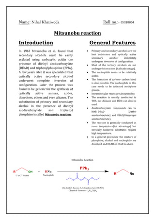 Organic Chemistry Name Reaction with mechanisms 140 | PDF