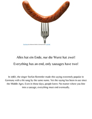 German Phrases - What they mean, Where they originated | PDF