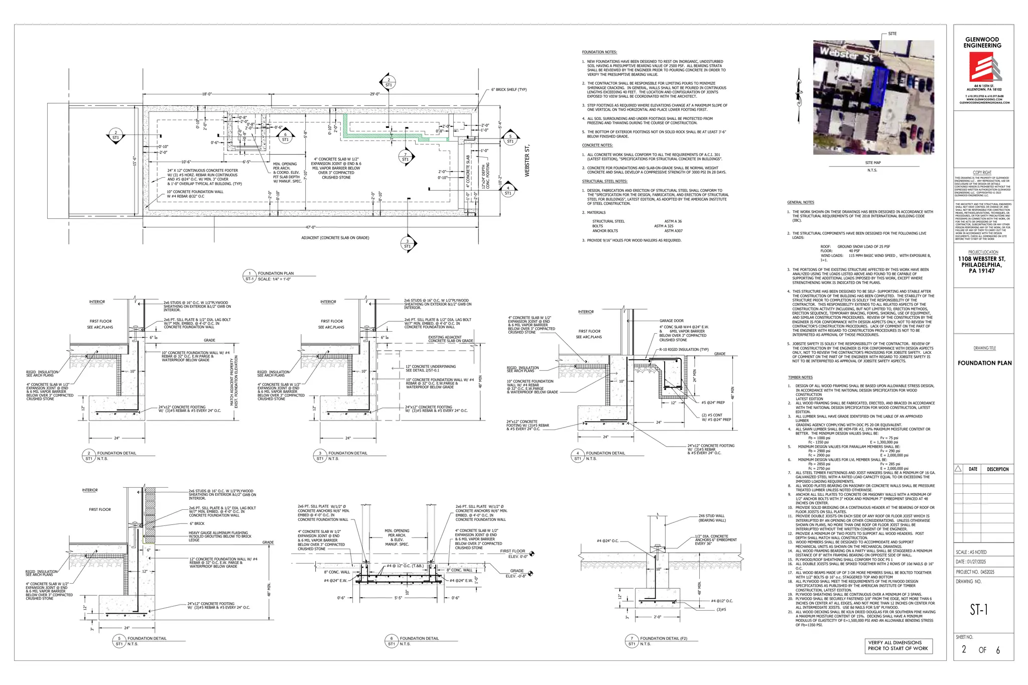1108 Webster architectural plans and structural | PDF
