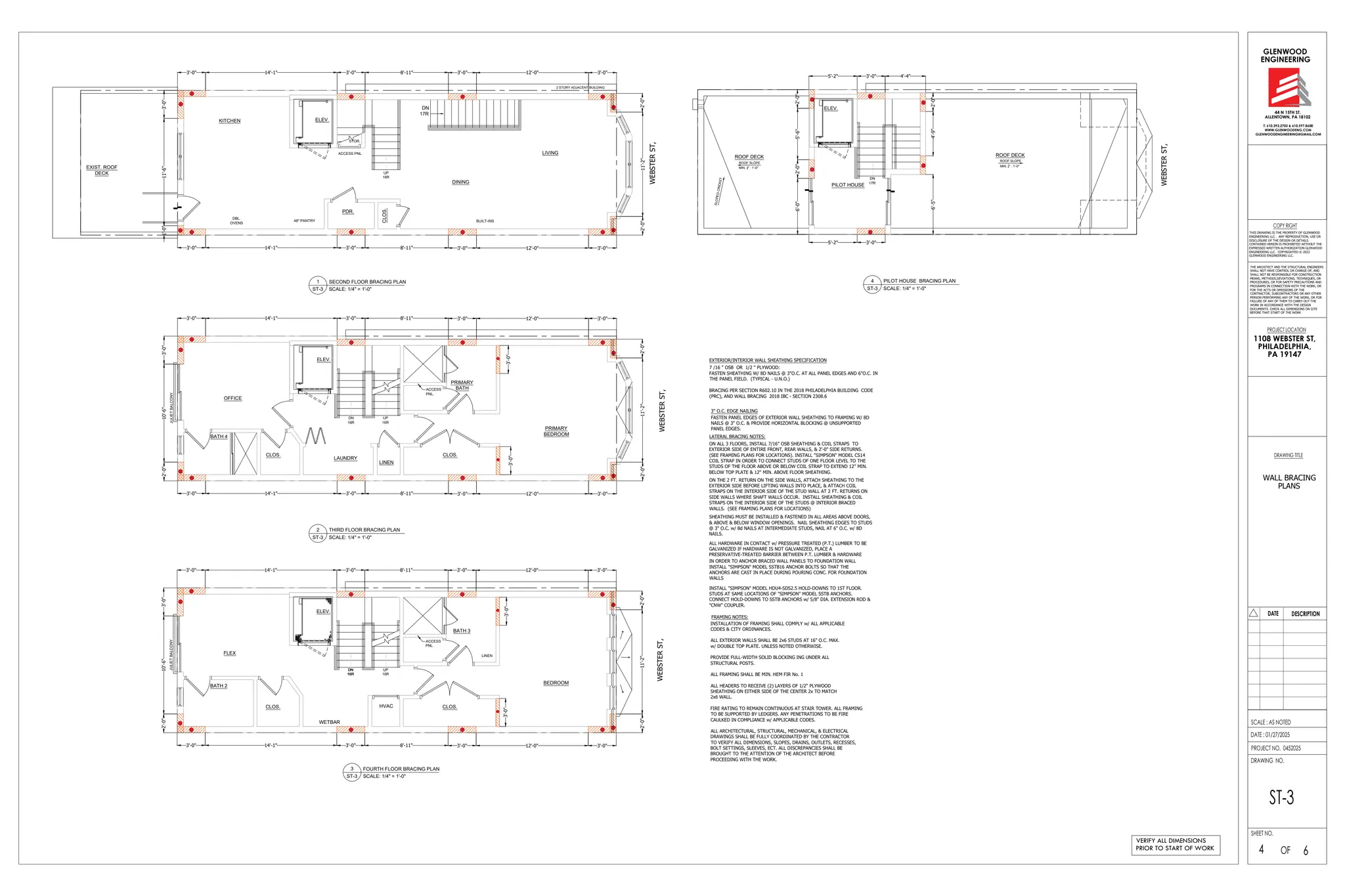 1108 Webster architectural plans and structural | PDF