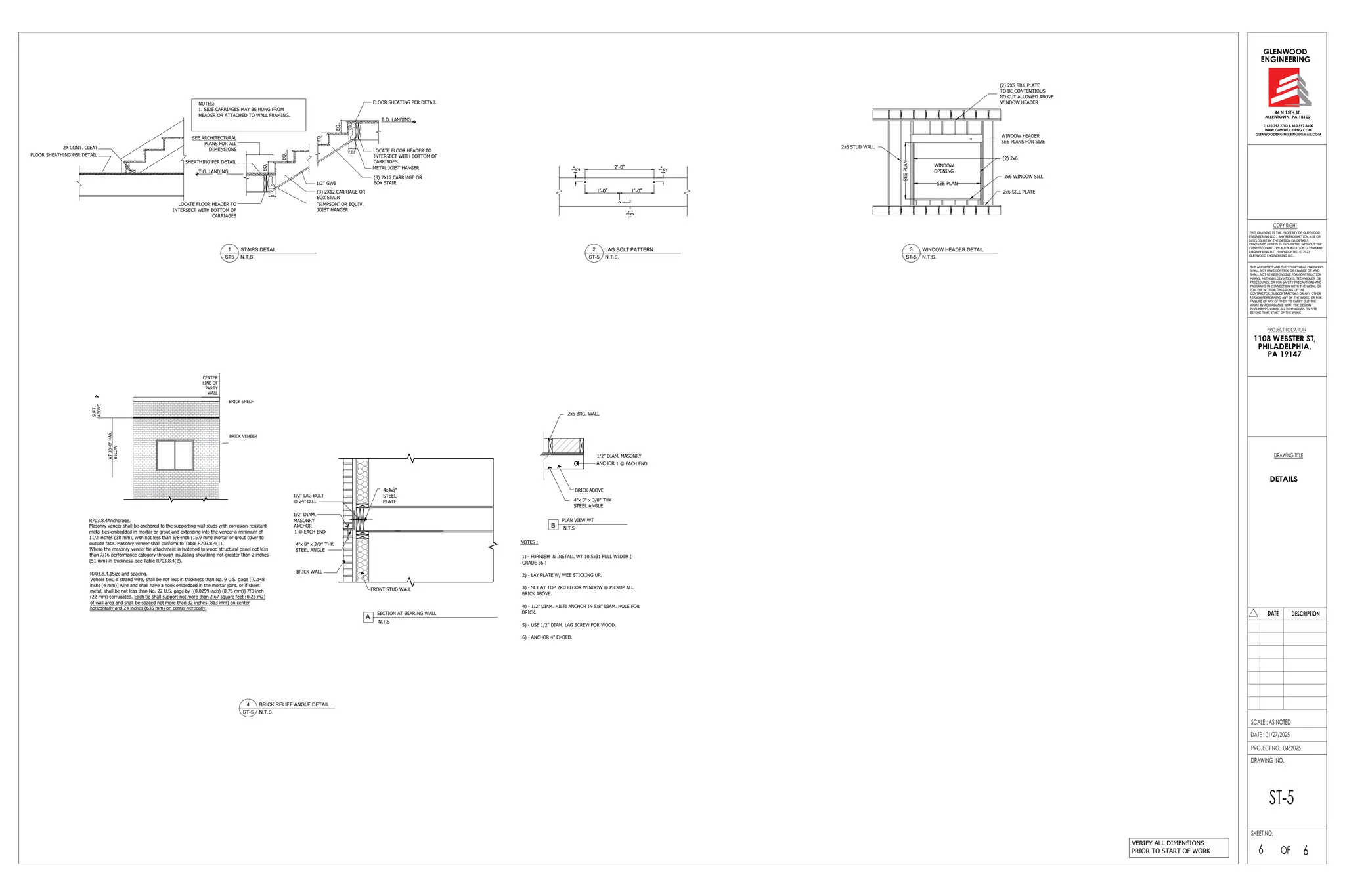 1108 Webster architectural plans and structural | PDF