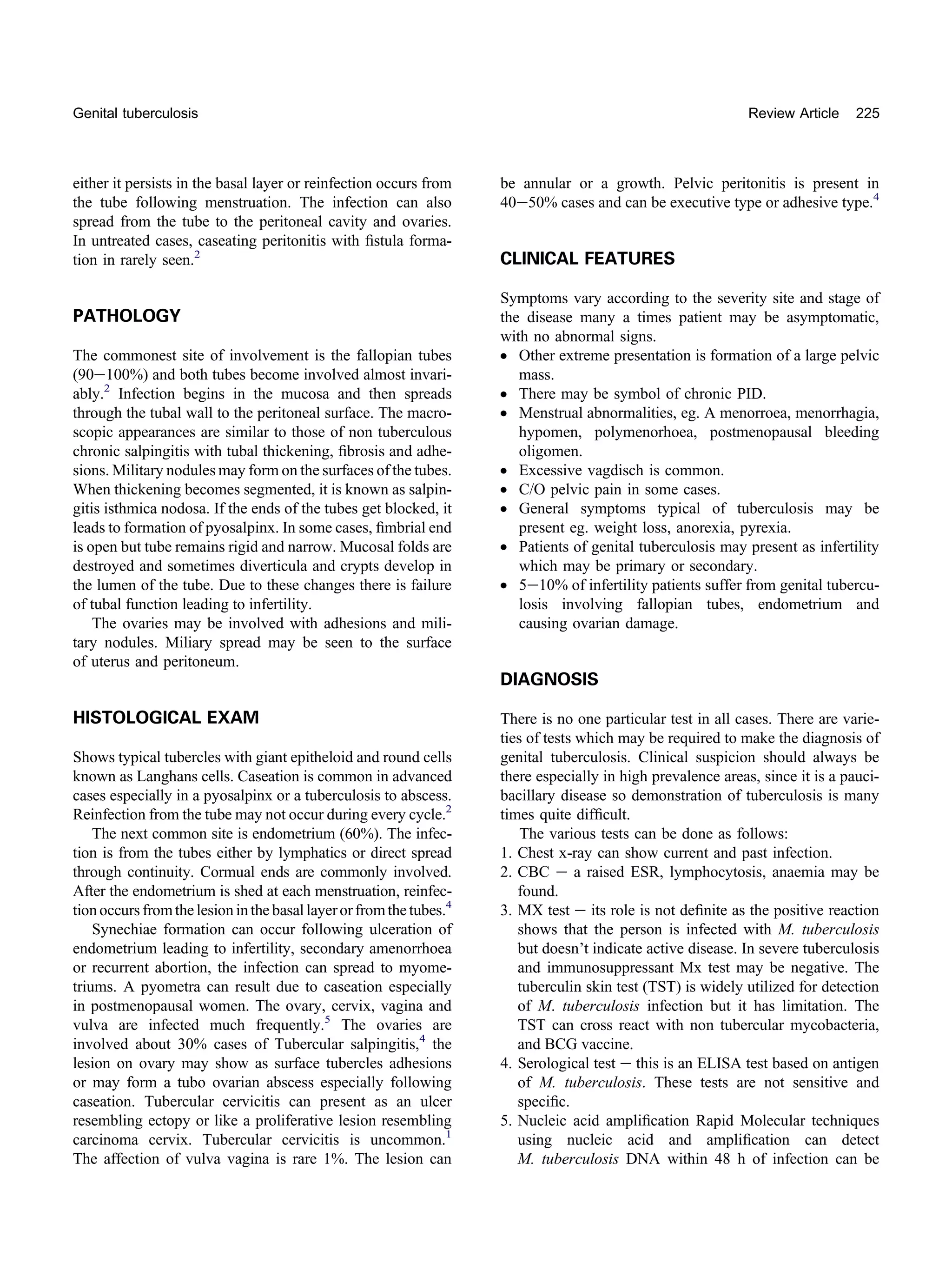 Genital tuberculosis | PDF