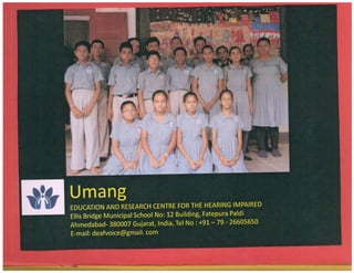 Umang School For the Hearing Impaired | PDF