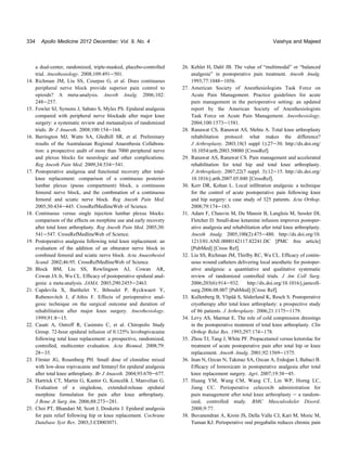 Pain management in total knee replacement | PDF