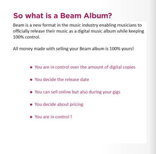 Flyer Tribe of Noise Beam Albums | PDF