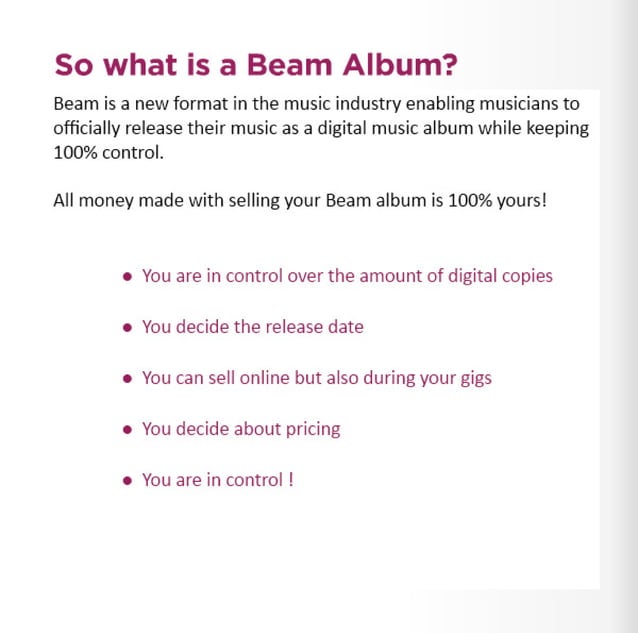Flyer Tribe of Noise Beam Albums | PDF