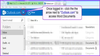 Using Microsoft Word in the cloud with a Hotmail account | PDF