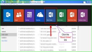 Using Microsoft Word in the cloud with a Hotmail account | PDF