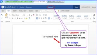 Using Microsoft Word in the cloud with a Hotmail account | PDF