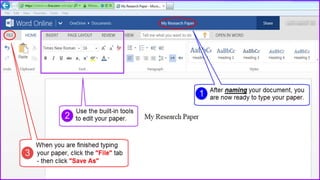 Using Microsoft Word in the cloud with a Hotmail account | PDF