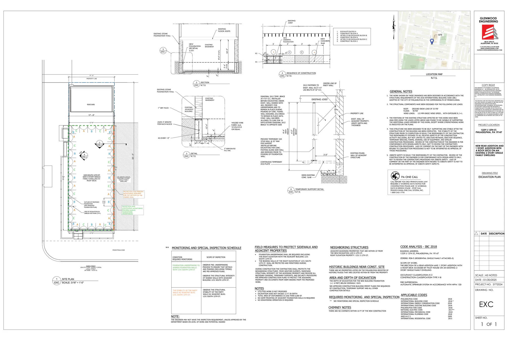 1229 S 12th St - structural plans for permit | PDF