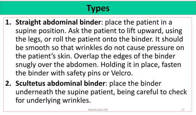 Binder Bandages.pptx | First Aid | Injuries