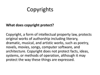 Protect Your Art: Copyrights/Trademarks for Artists | PPTX