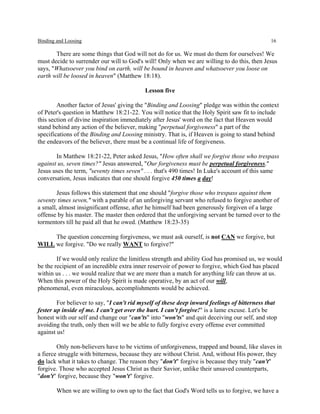 Binding and Loosing | PDF