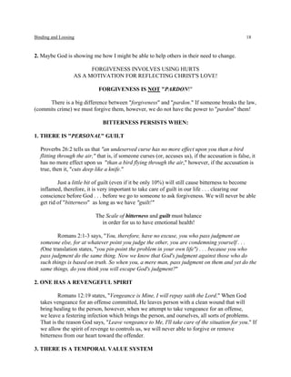 Binding and Loosing | PDF