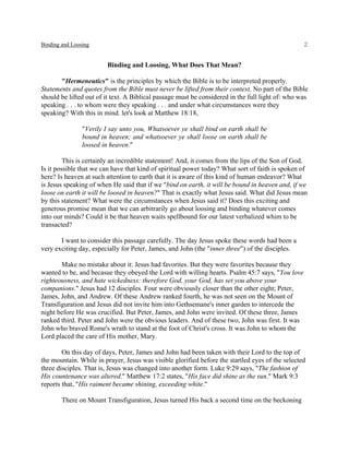 Binding and Loosing | PDF