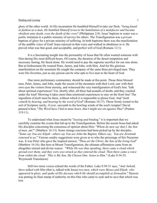 Binding and Loosing | PDF