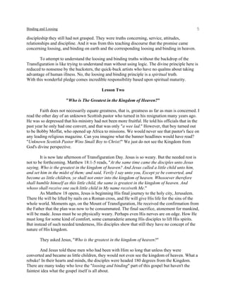 Binding and Loosing | PDF