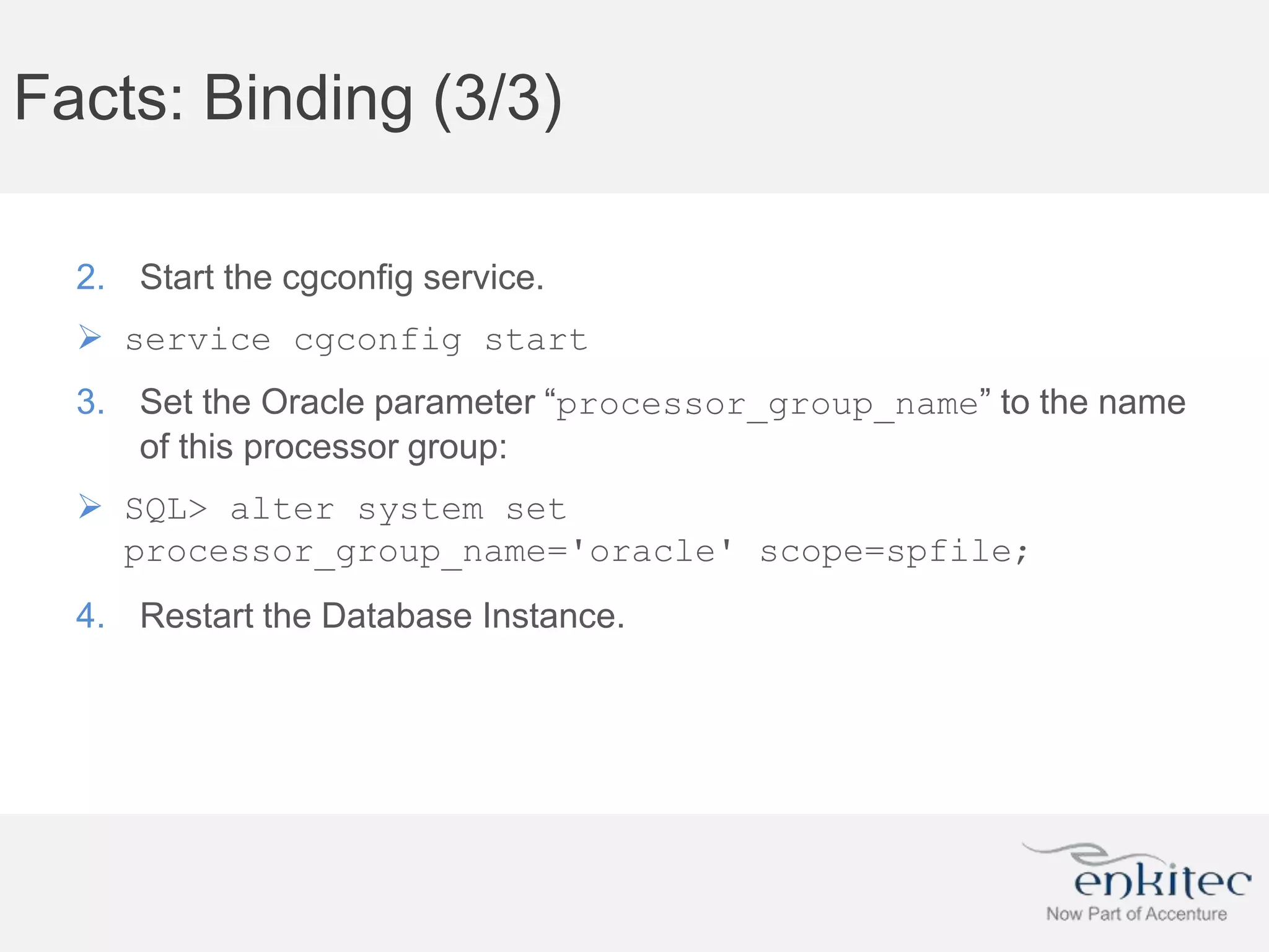 Oracle: Binding versus caging | PPTX | Databases | Computer Software and Applications
