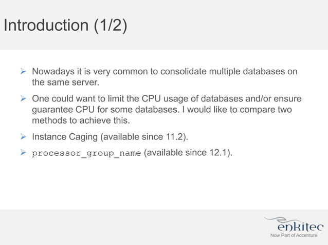 Oracle: Binding versus caging | PPT