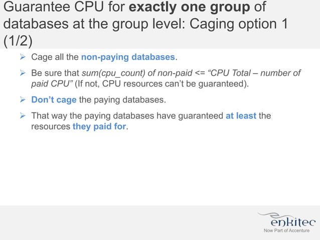 Oracle: Binding versus caging | PPT