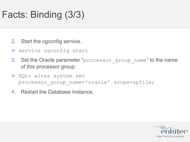 Oracle: Binding versus caging | PPT