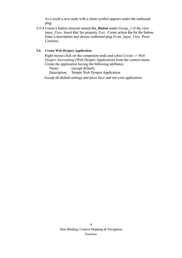 Binding,context mapping,navigation exercise | PDF