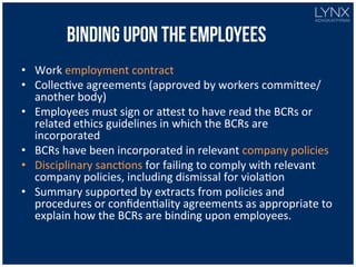 Binding corporate rules | PDF