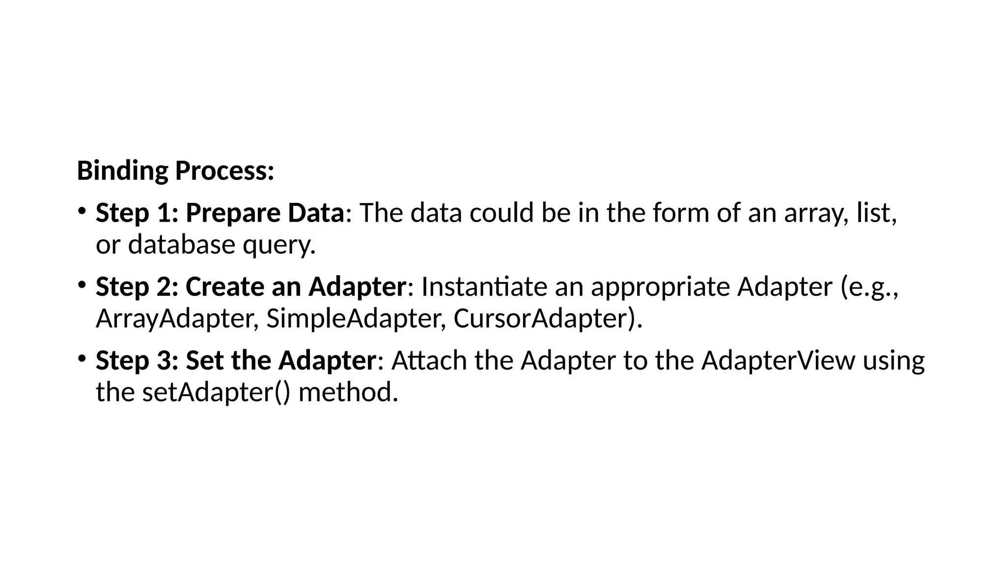 Binding data with the AdapterView class.pptx