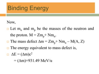 Binding energy for Engineers | PPTX