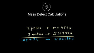 Binding Energy, Calculation & Mass Defect. Animation Presentation of ...