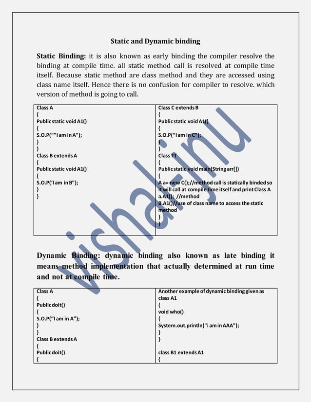 Binding,interface,abstarct class | PDF