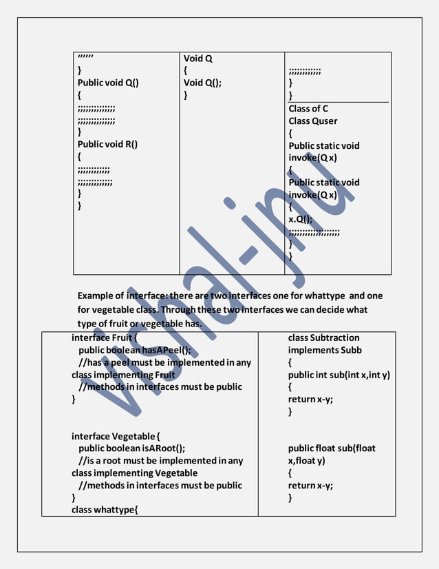 Binding,interface,abstarct class | DOCX | Programming Languages | Computing