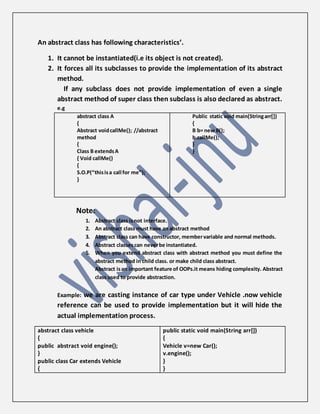 Binding,interface,abstarct class | DOCX | Programming Languages | Computing