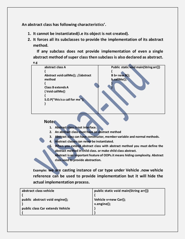 Binding,interface,abstarct class | DOCX | Programming Languages | Computing