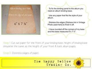 Mini Album Binding tutorial | PDF | Scrapbooking | Arts and Crafts