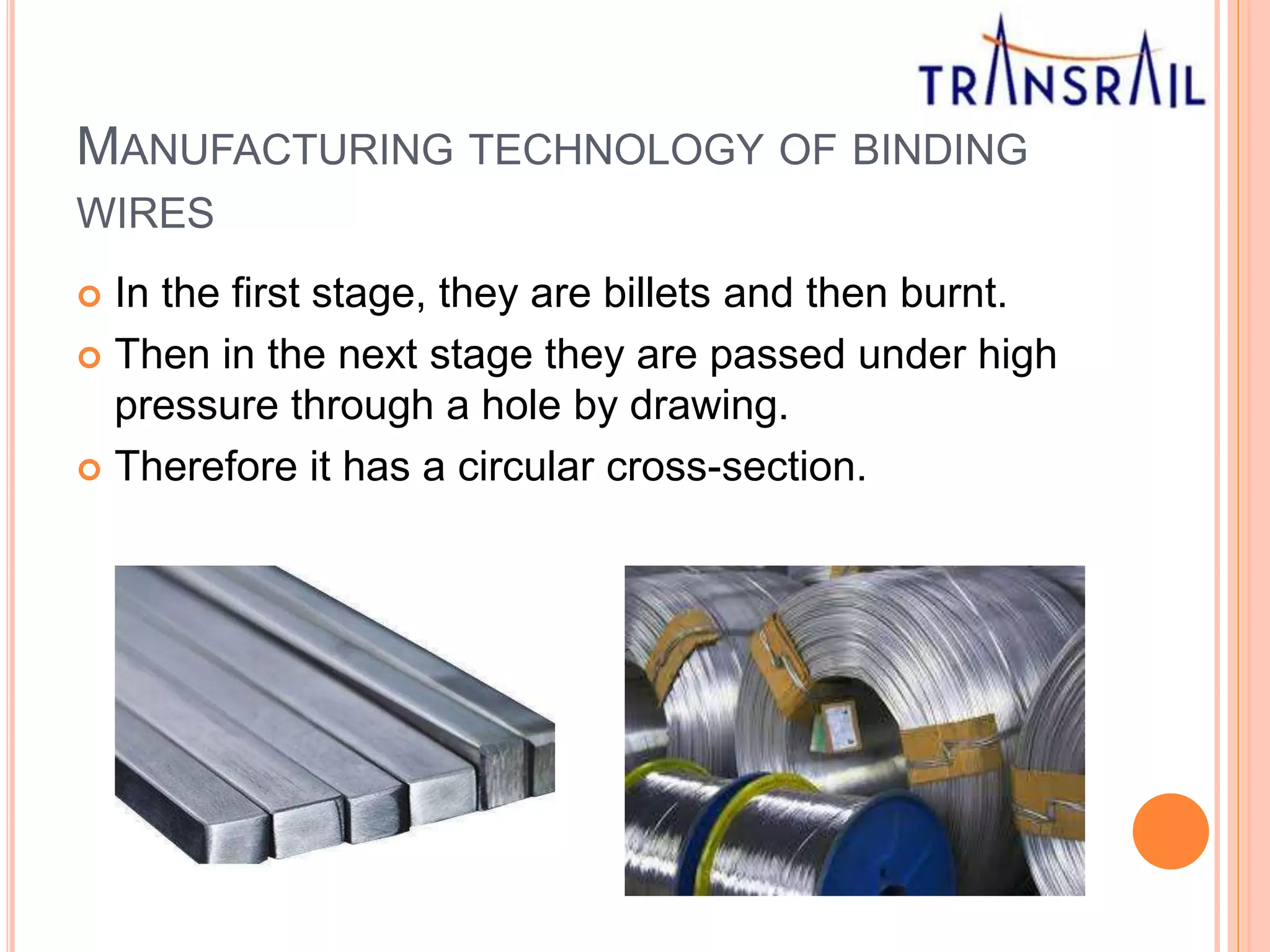 Binding wires & zinc spray | PPTX