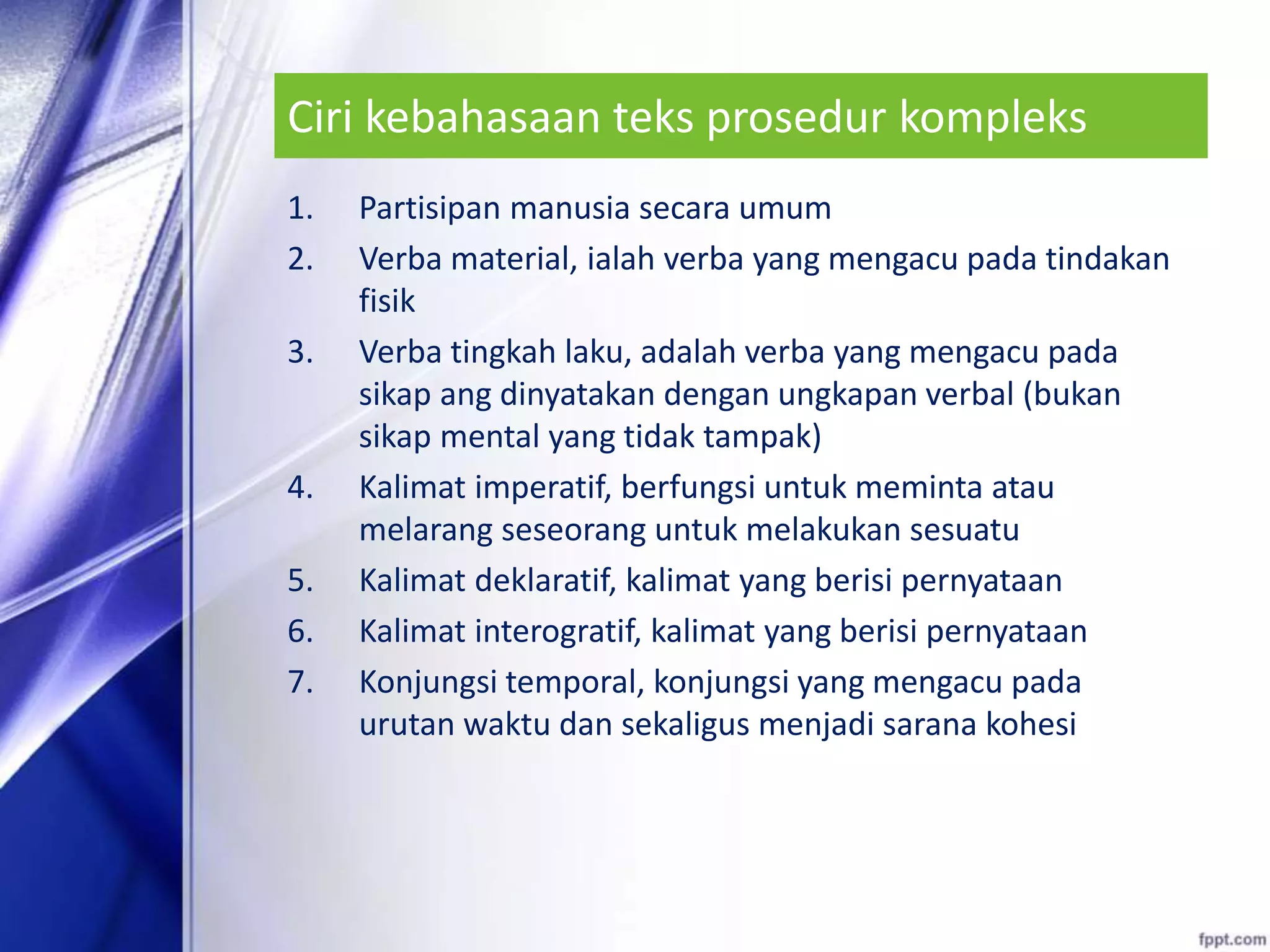 Presentasi teks prosedur kompleks | PPTX