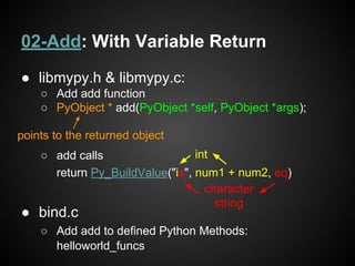 Bind Python and C @ COSCUP 2015 | PPT