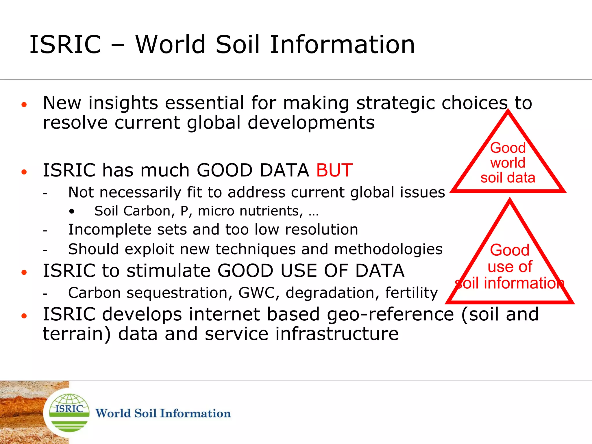 ISRIC’s role in a digitizing world facing scarcity of natural resources ...