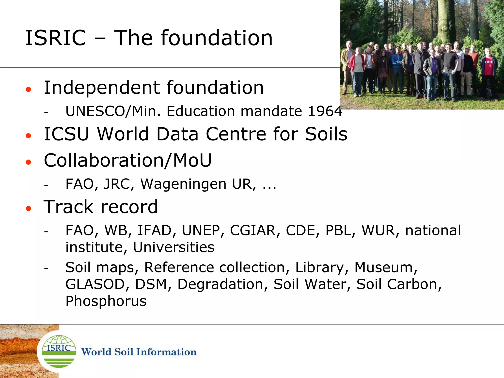ISRIC’s role in a digitizing world facing scarcity of natural resources ...